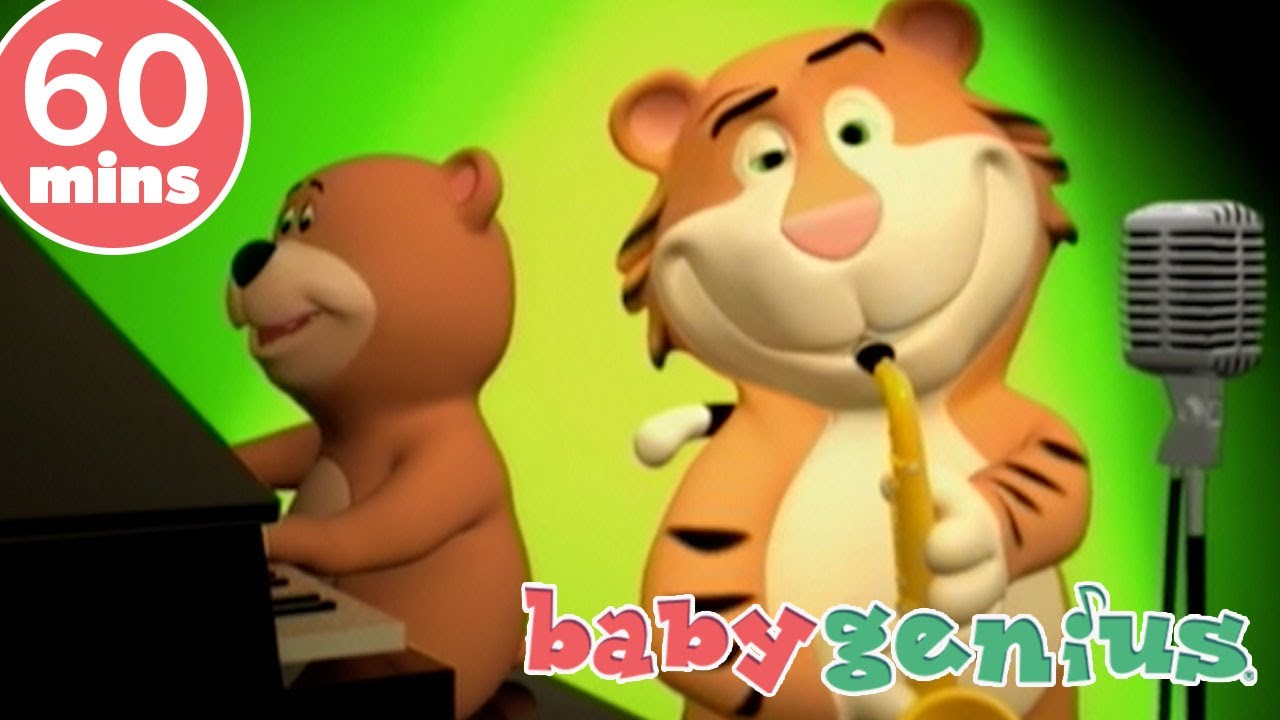 🐅 Tempo the Tiger Songs for Kids 🎵 1 Hour of Baby Genius Kids Songs ...
