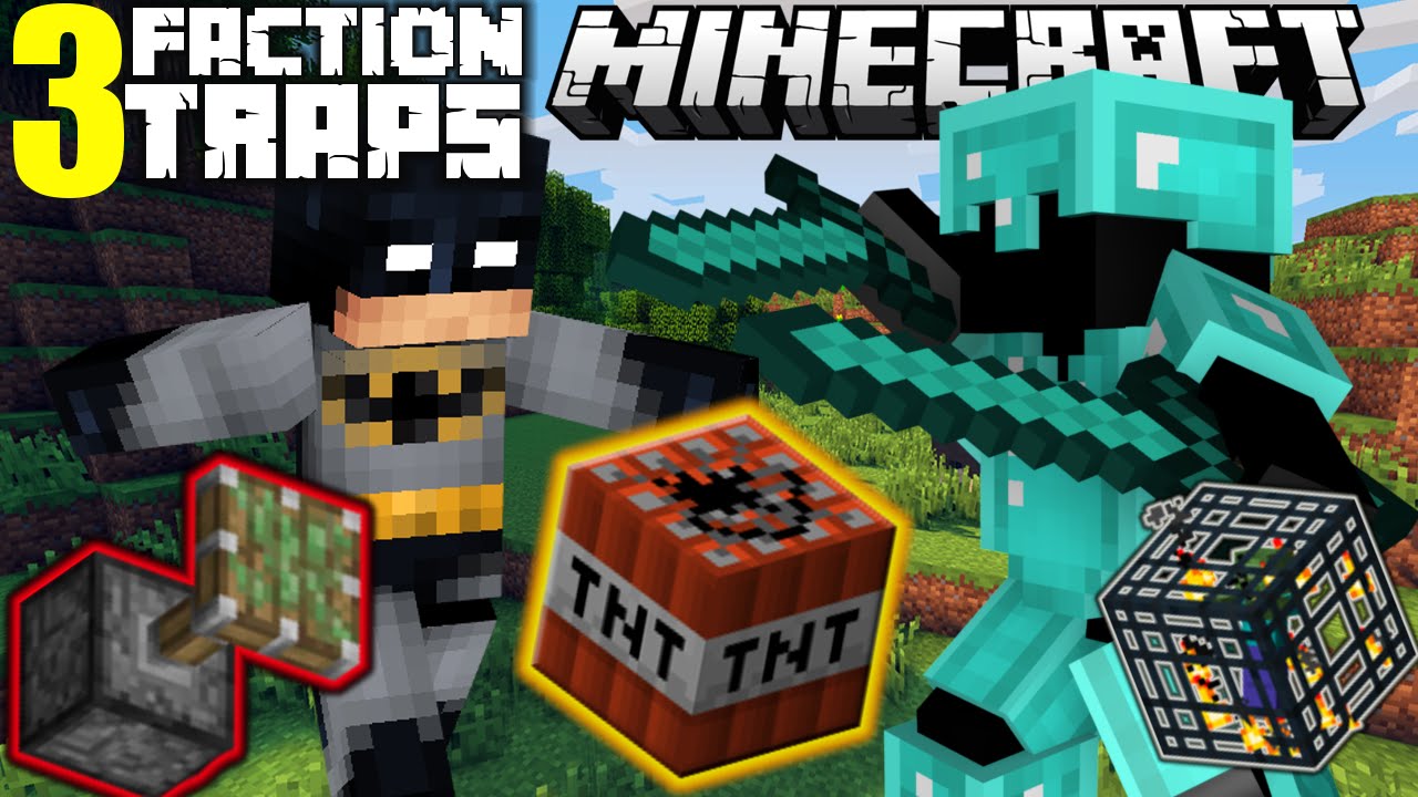 3 SIMPLE TRAPS TO PROTECT YOUR FACTION - MINECRAFT - YouTube