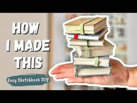 Make a Tiny Watercolor Sketchbook With Me ✧