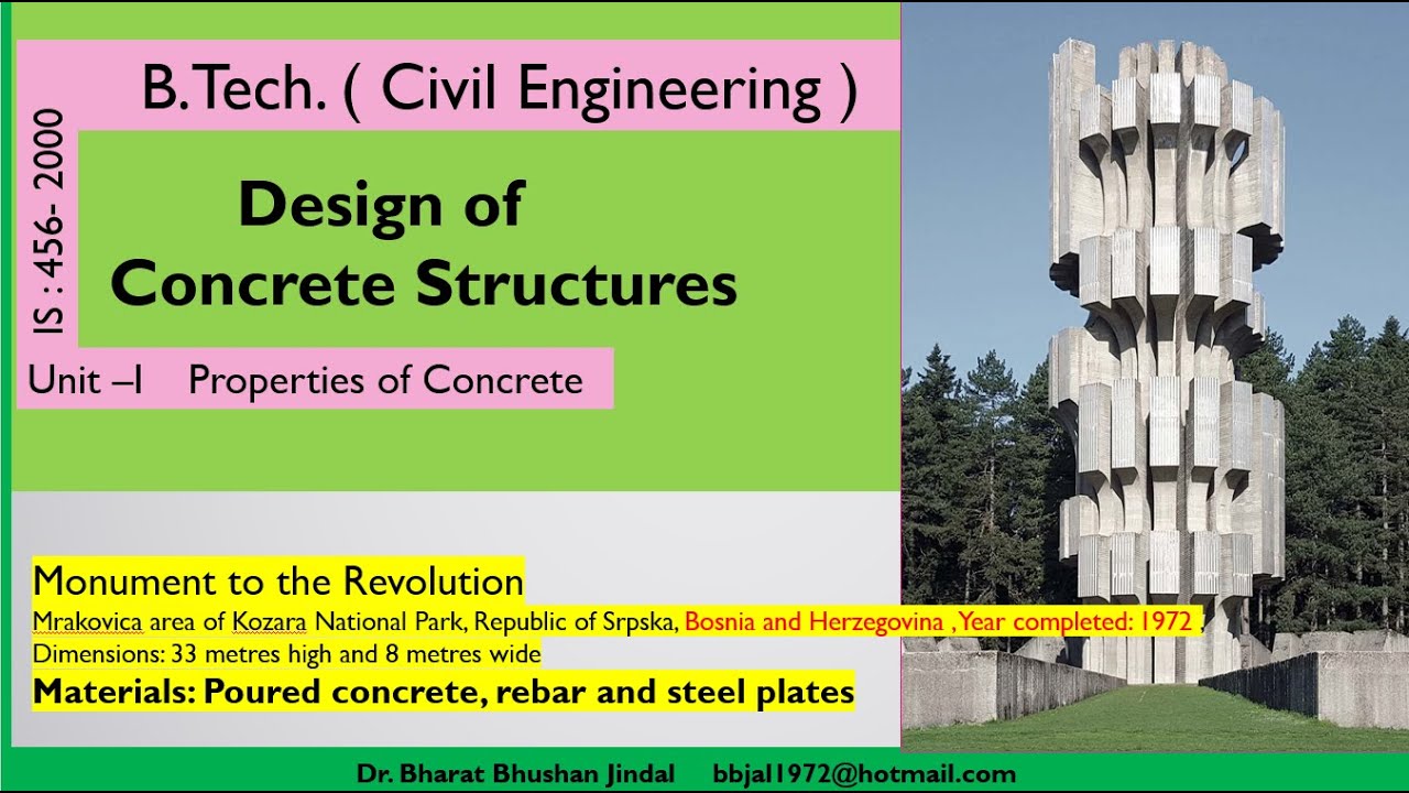 Lecture 2 || Properties of Concrete || IS :456 -2000 || Design of ...