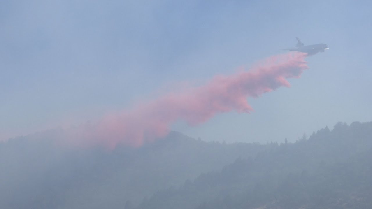 Fay Fire spreads quickly due to winds - YouTube