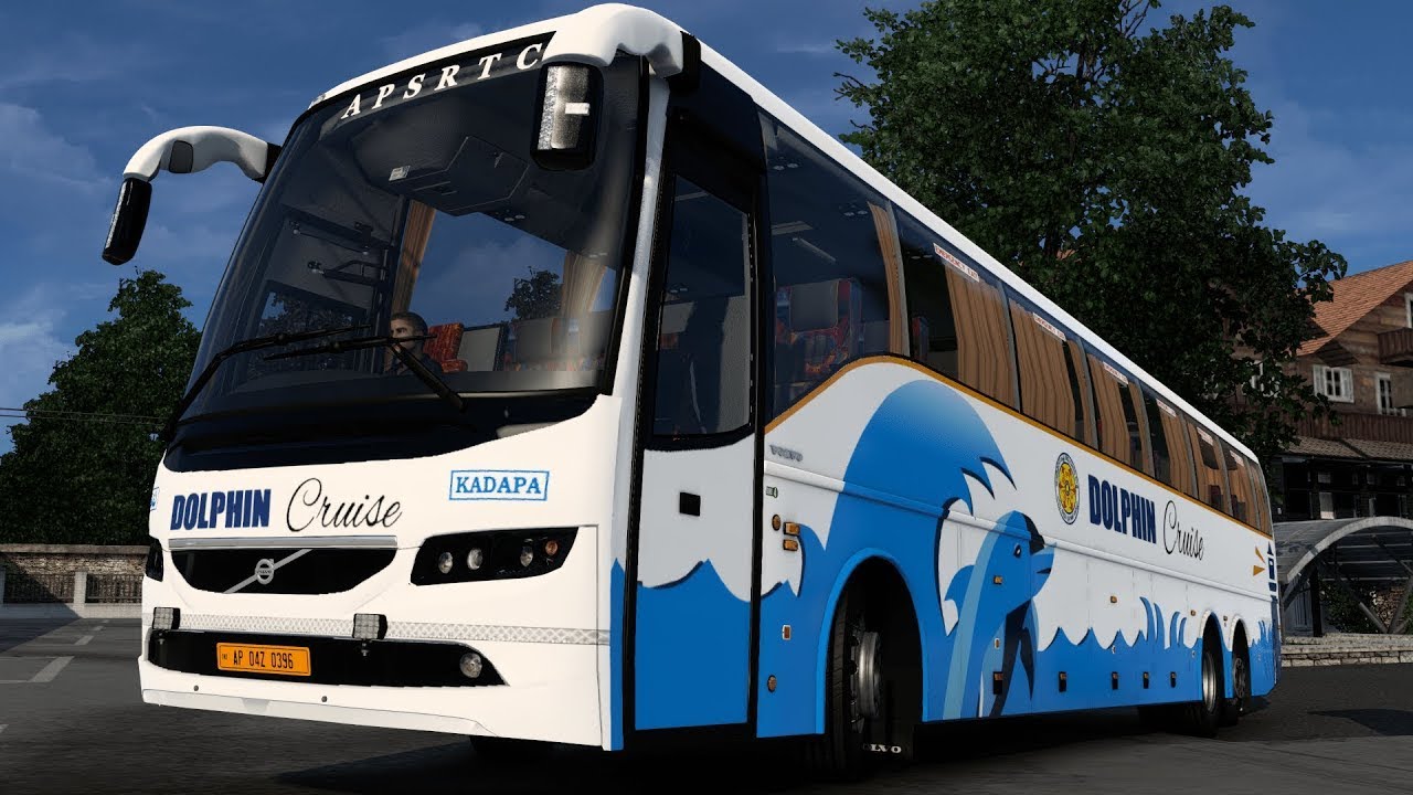 ETS 2 | APSRTC DOLPHIN VOLVO B11R bus mod | gameplay | The Gamers - YouTube