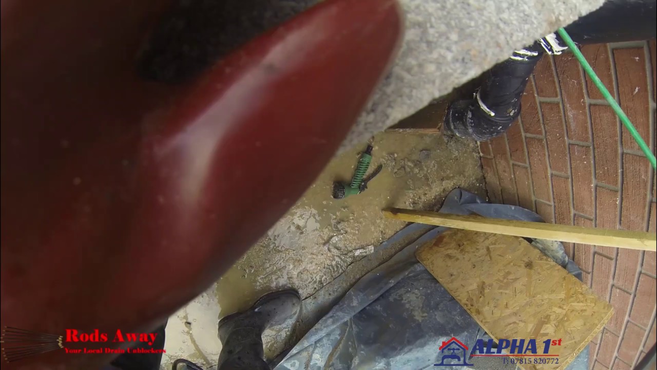 Blocked Drain / Drain unblocking (Rods_Away_004) - YouTube