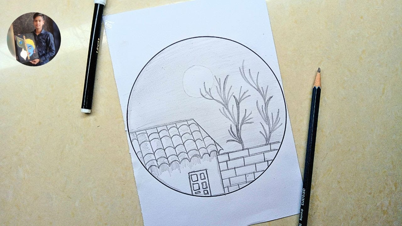 Beautiful Sun Nature drawing pencil, Pencil drawing for beginners ...