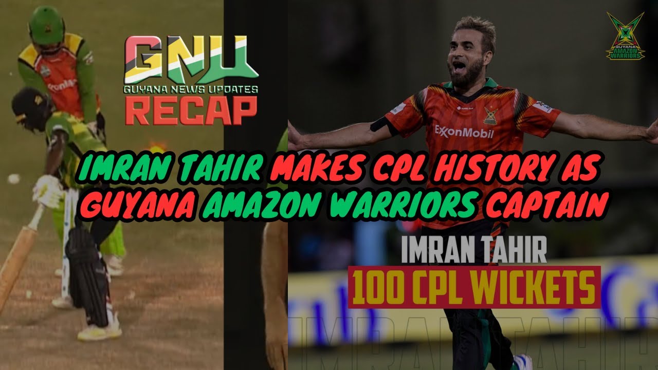 Imran Tahir Makes CPL History as Guyana Amazon Warriors Captain - YouTube