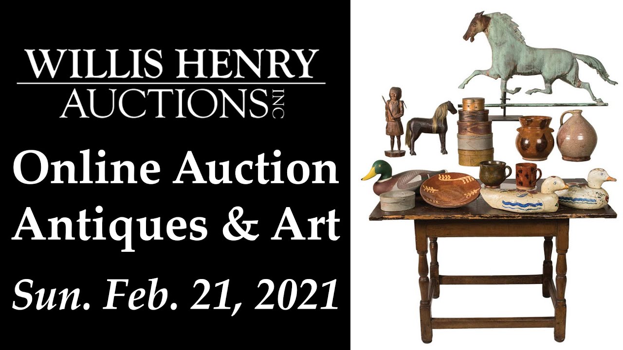 Online Estate Antiques & Art Auction - Sunday Feb 21, 2021 - Preview ...