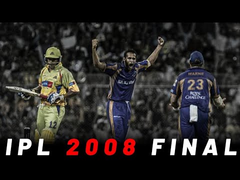 CSK vs RR 🔥 final highlights|| first ipl won by Rajasthan royal in 2008 ...