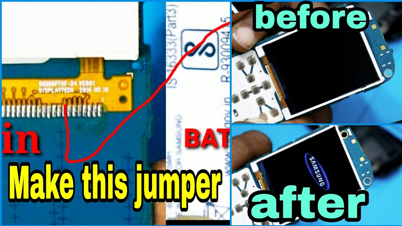 Samsung b313e display light solution / samsung b313e display light ...