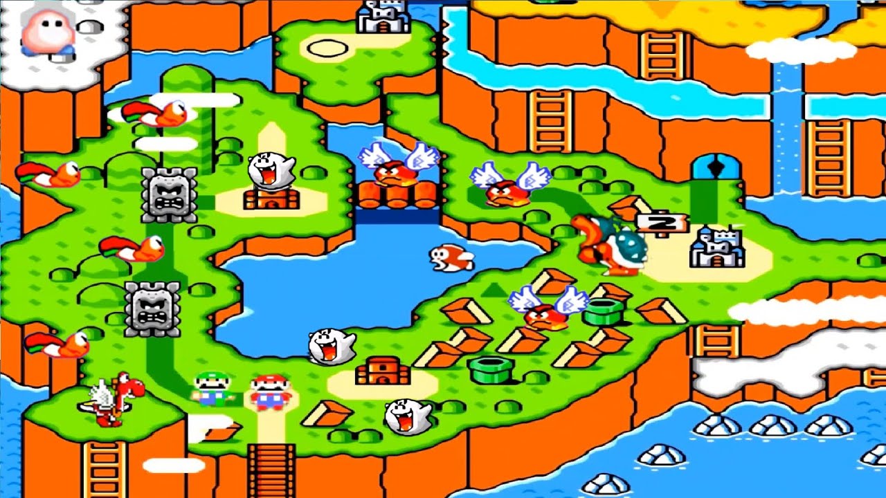 Super Mario World Remastered HD: World 2: Donut Plains - YouTube