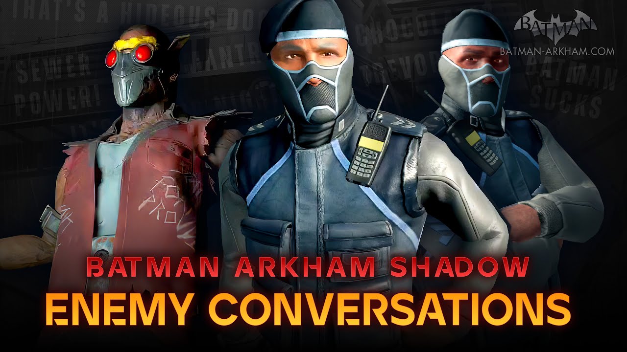 Batman: Arkham Shadow - All Enemy Conversations (TYGER Guards & Thugs ...