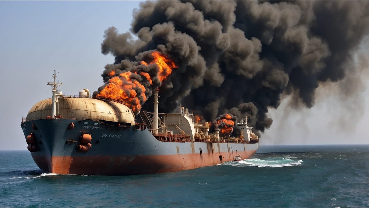 1 minute ago! Korean cargo ship carrying millions of ammunition to ...