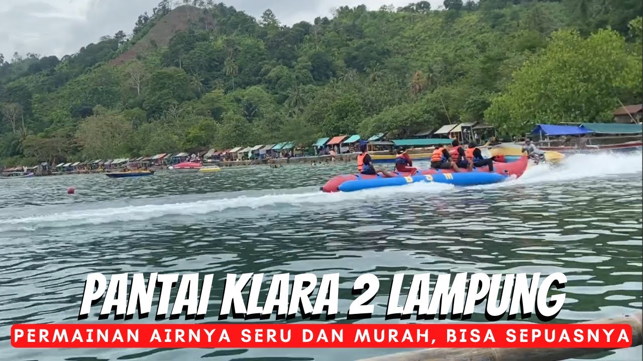 PANTAI SEJUTA WAHANA AIR !! Pantai Klara 2 Lampung Pantai Yang Asyik ...