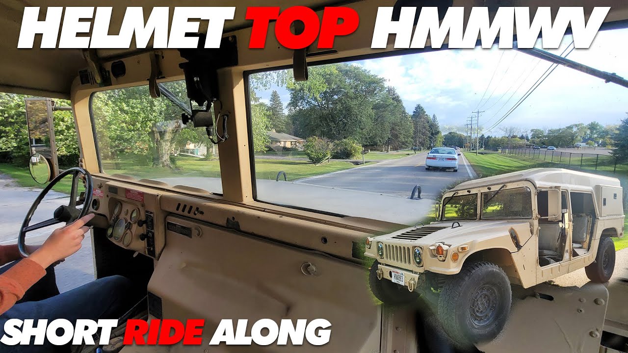 Military Humvee Ride Along HMMWV Helmet Top - YouTube