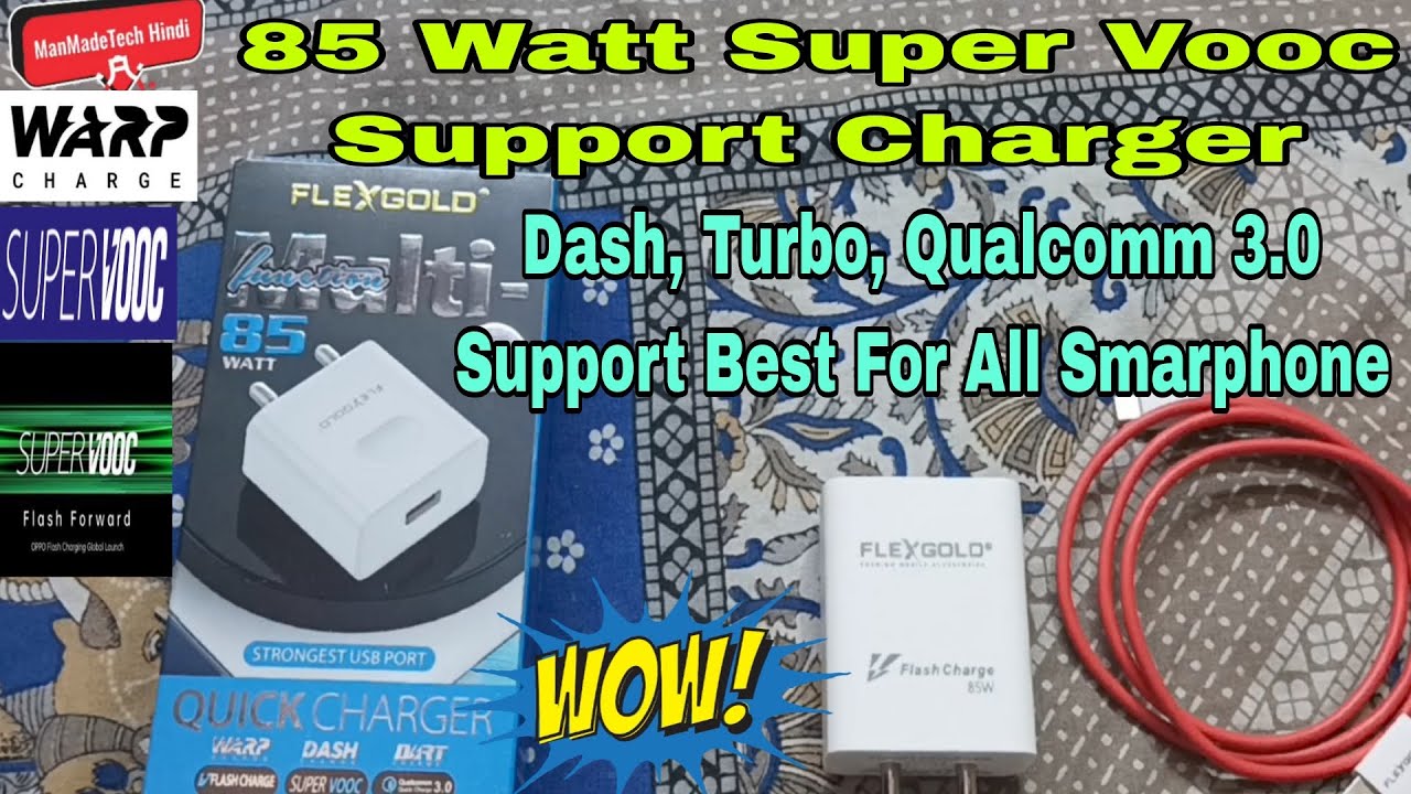 85 Watt Best Battery Charging in Smartphones! VOOC,WARP | Flexgold ...