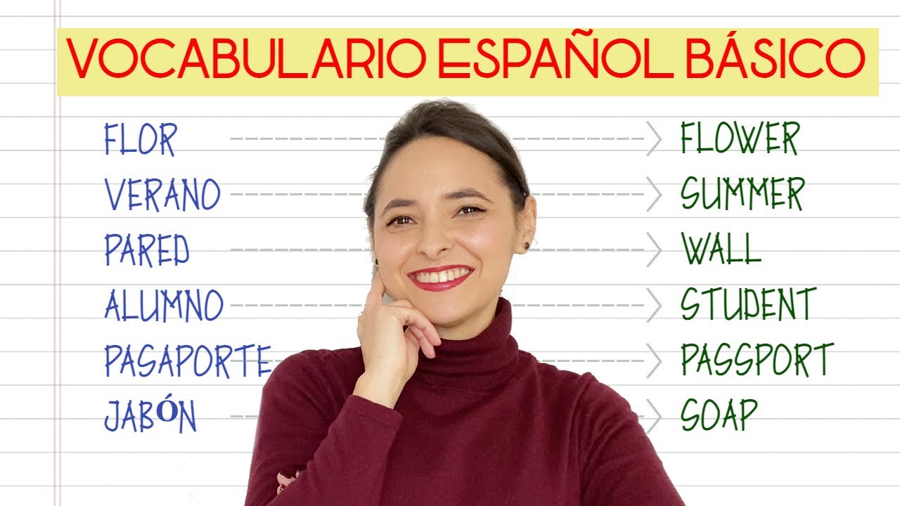 BASIC SPANISH VOCABULARY 🚀 Learn the Most USEFUL Spanish WORDS for ...
