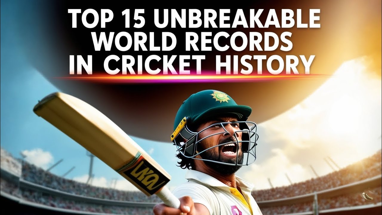 Top 15 Unbreakable World Records in Cricket History - YouTube