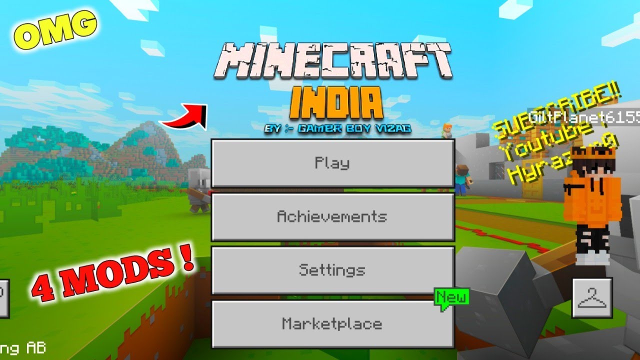 I installed 4 mods to convert Minecraft into Minecraft India ...