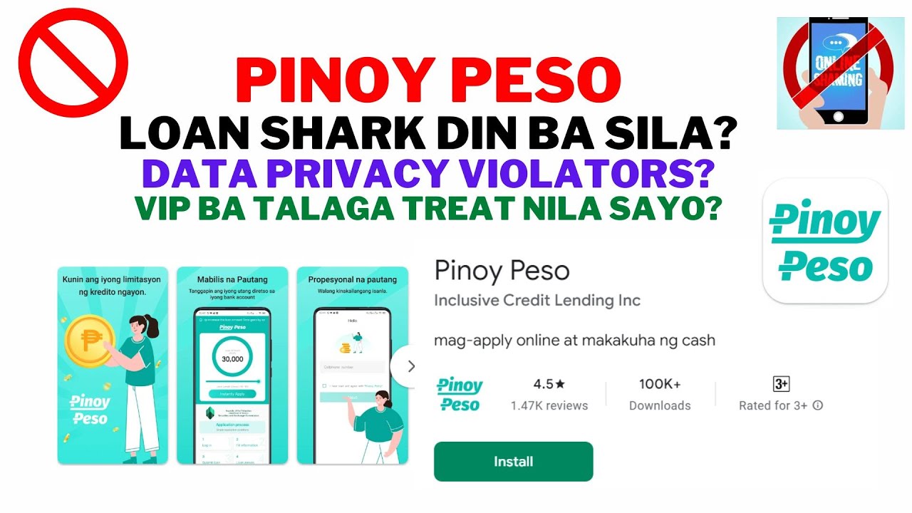 Pinoy Peso | Loan Shark | Data Privacy Violators | NOT RECOMMENDED ...