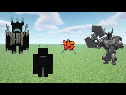 Warden and Cavern Beast VS. Ferrous Wroughtnaut (Mowzie's Mobs Mod) in ...