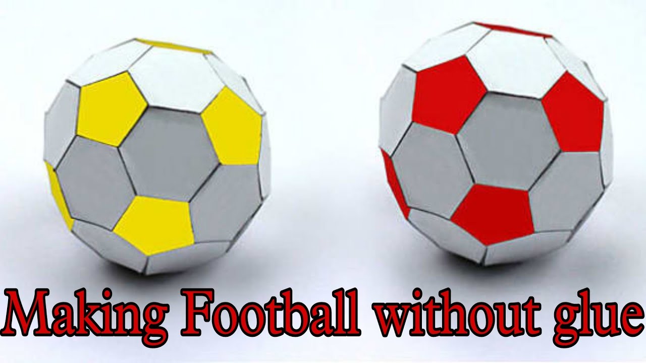 How to make paper Football||Easy steps by steps - YouTube