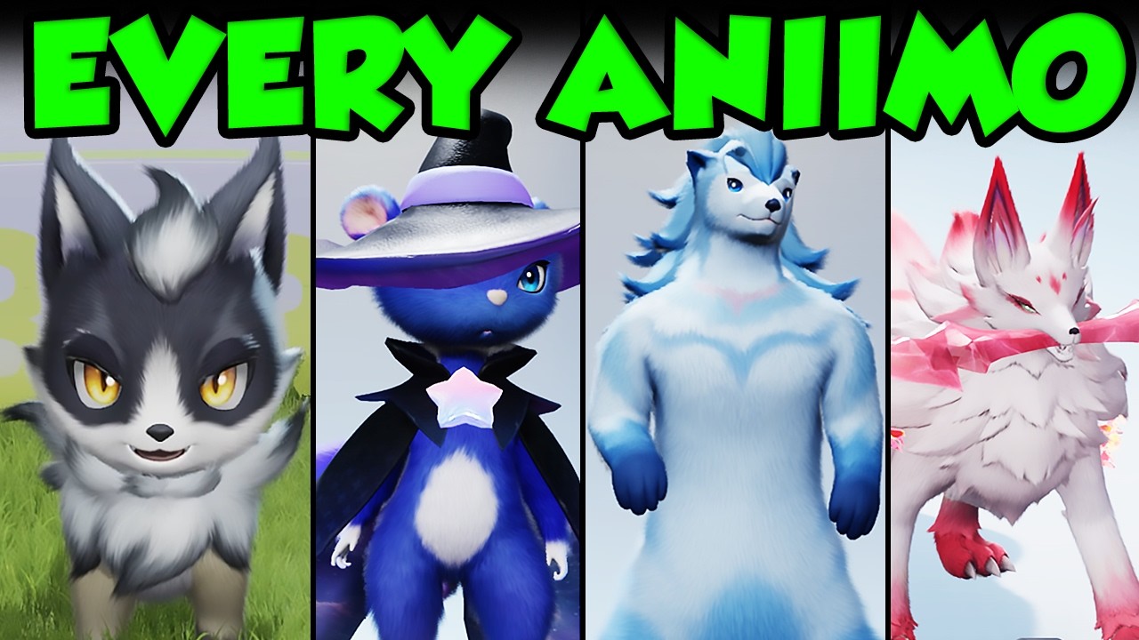ALL 62 ANIIMO + RARE ANIIMO FORMS - FULL ANIIMO DEX! - YouTube