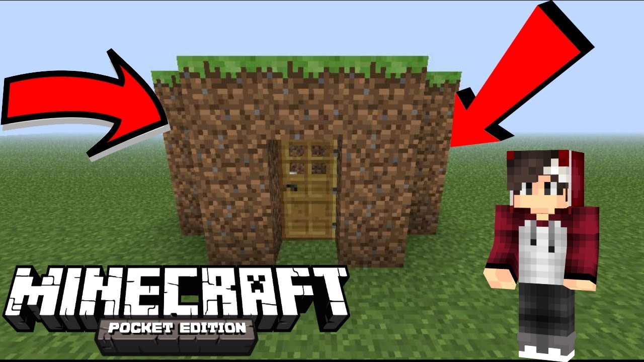 Minecraft PE Survival Craziness #2 | horrible house idea [SMP] - YouTube
