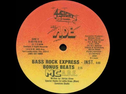 MC Ade - Bass Rock Express (Instrumental) 4 Sight records 1985 - YouTube