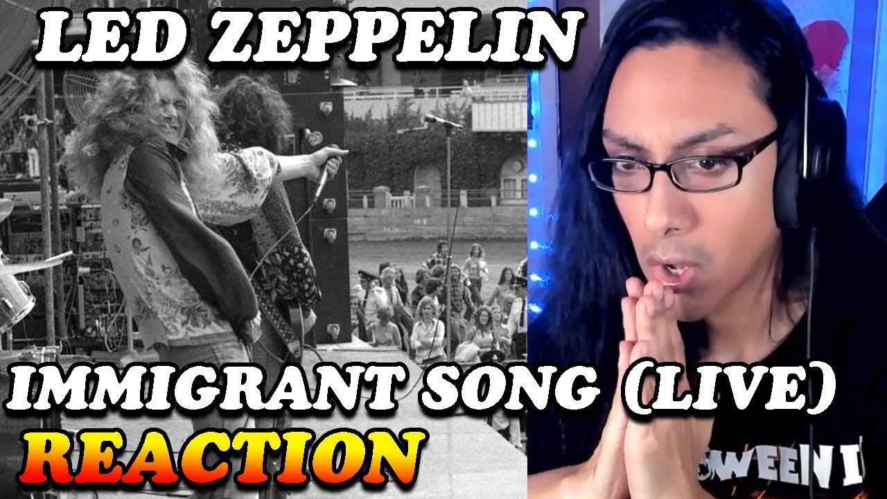Led Zeppelin Immigrant Song Live 1972 Australia Reaction - YouTube