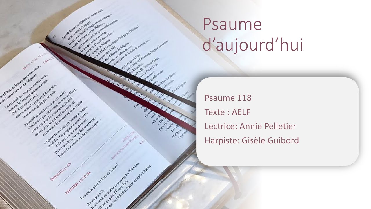Psaume 118 - Je médite - 24 avril - YouTube