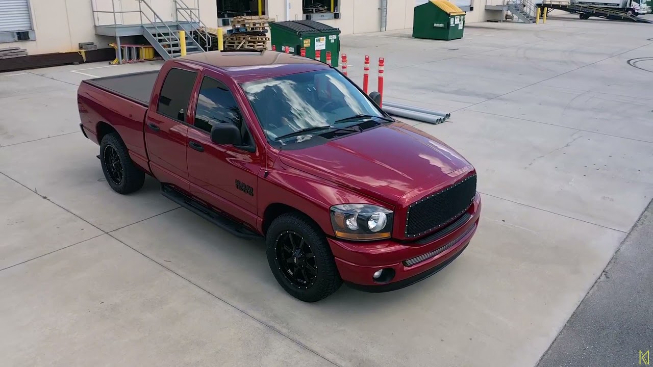 Inferno Red Dodge Ram Undrdog Coating - YouTube