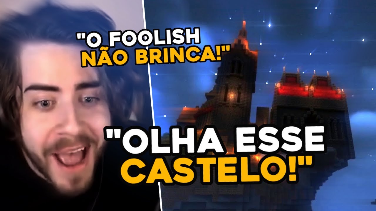 CELLBIT REAGE AO SEU NOVO CASTELO CONSTRUÍDO COM FOOLISH! - QSMP ...