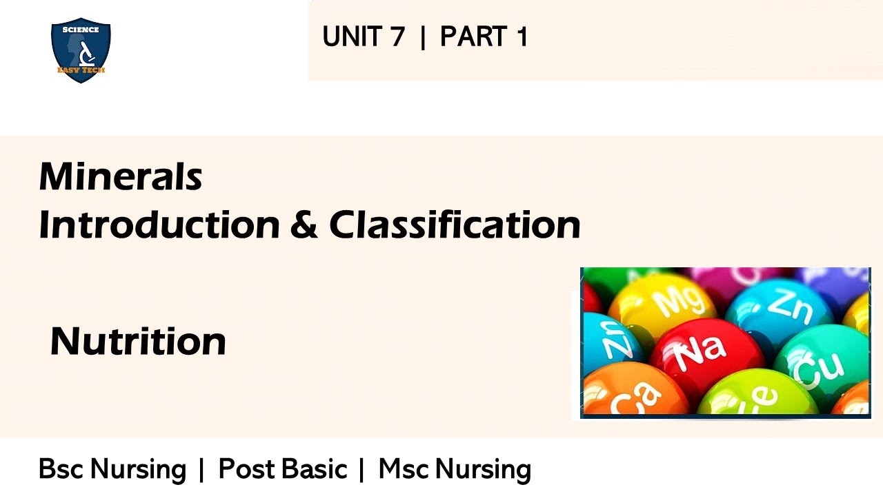 Minerals/Introduction & classification of minerals- part-1 | Bsc ...