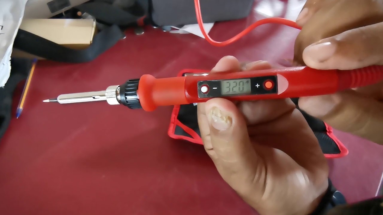 Novo Ferro de Solda Digital 90w - YouTube