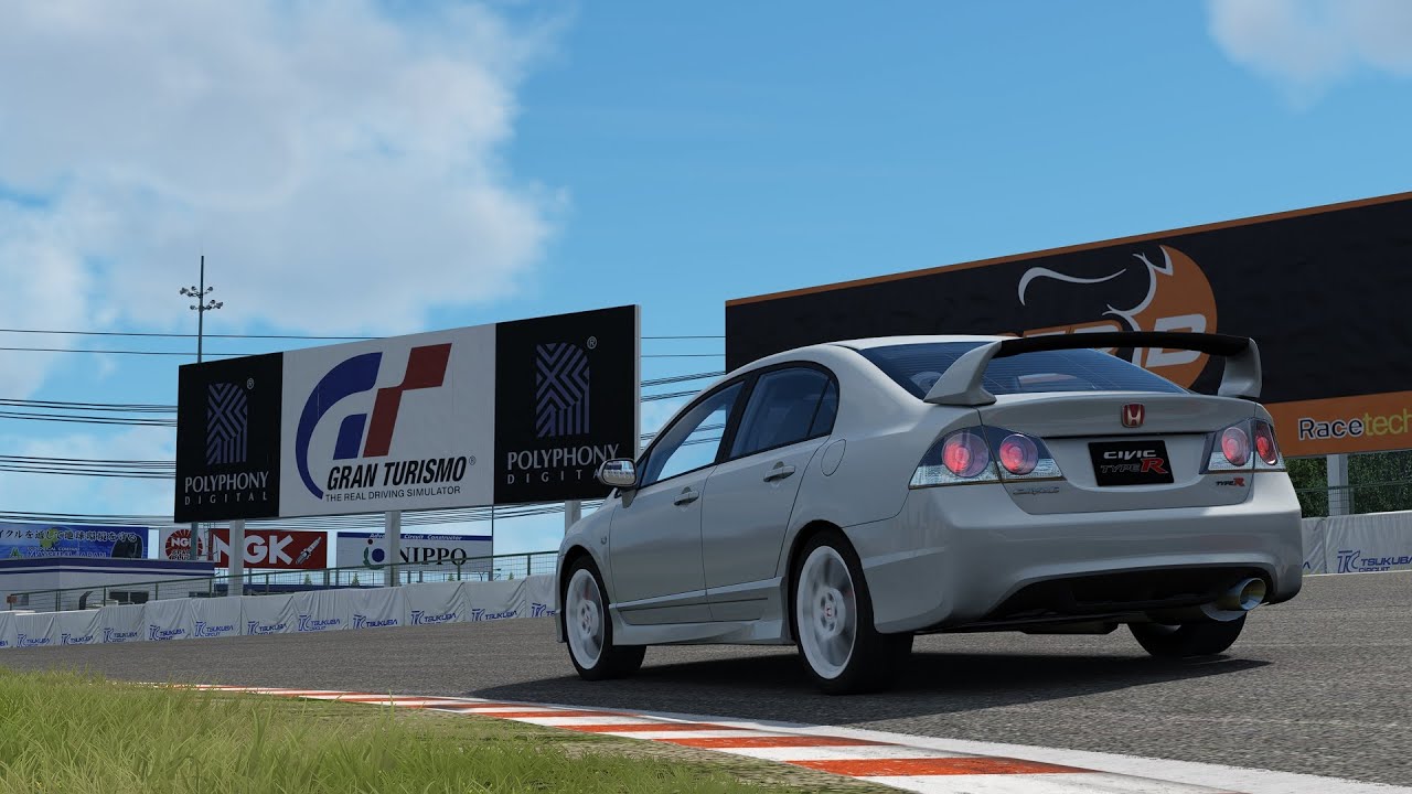 Who needs Gran Turismo 7? Tsukuba Track Day with FD2 Civic Type R - YouTube
