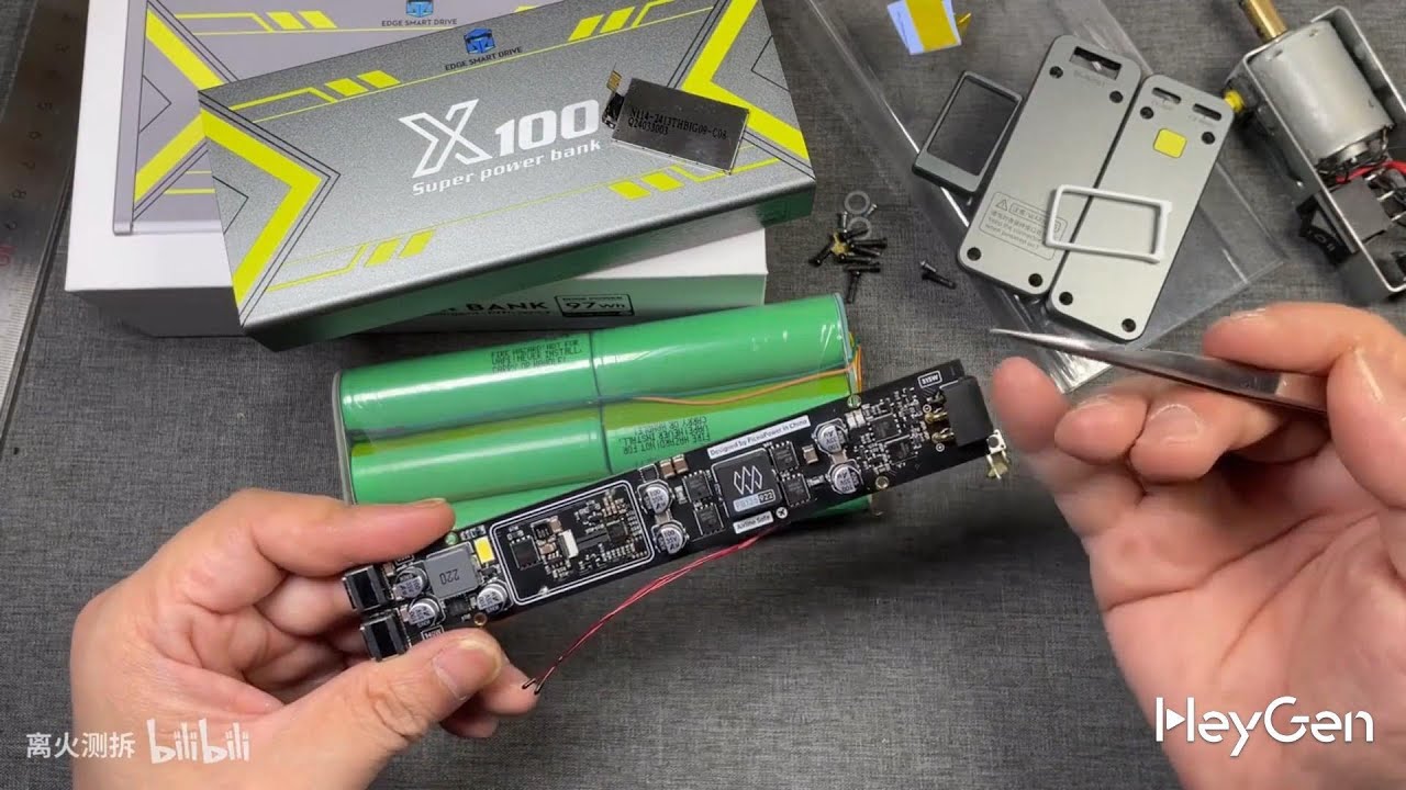 X100 Power Bank Disassembly!! Fast Charging Portable Power Station 97Wh ...