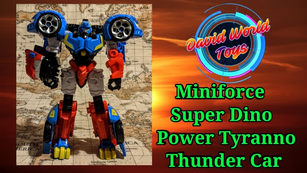 Mini Force Miniforce Super Dino Power KO Tyranno Thunder Car Robot Toy ...