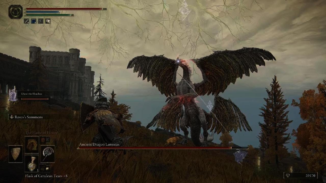 ELDEN RING Ancient Dragon Lansseax and painting location - YouTube