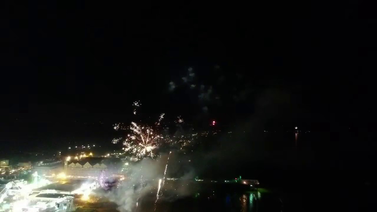 Fireworks from 100 feet up - YouTube