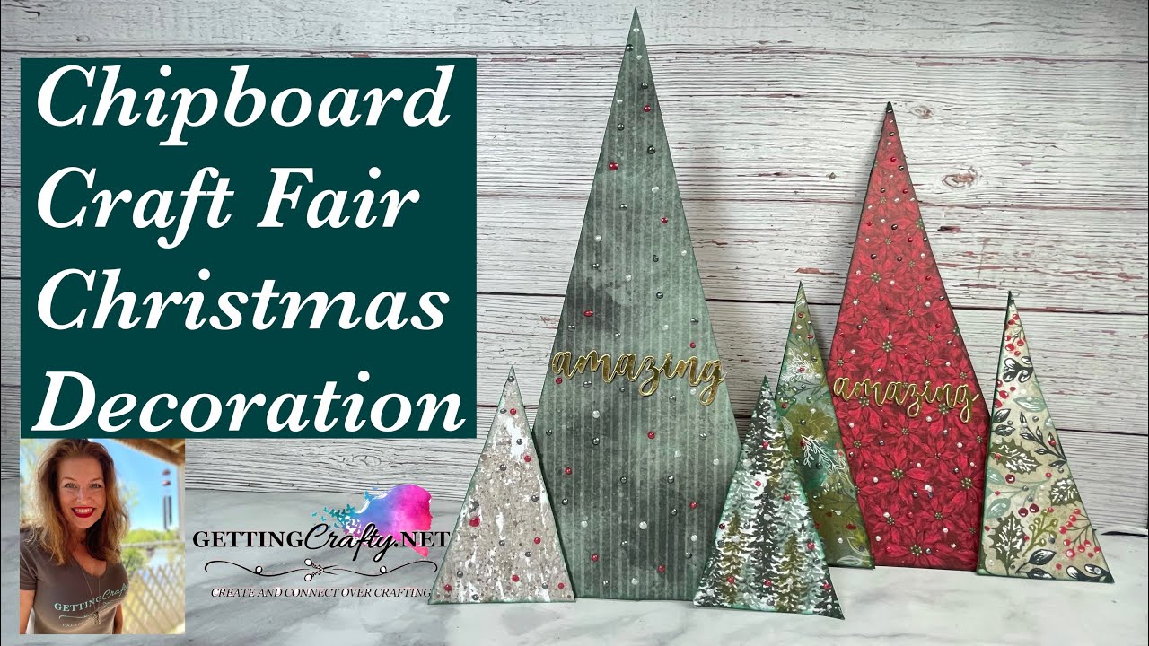 Chipboard Craft Fair Stampin’ Up! Christmas Decoration - YouTube
