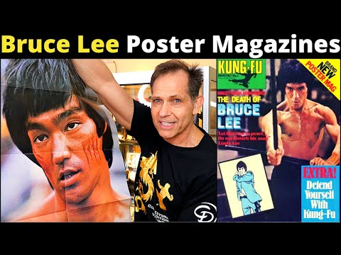 BRUCE LEE Kung Fu Monthly Poster Magazines | Bruce Lee vintage posters!
