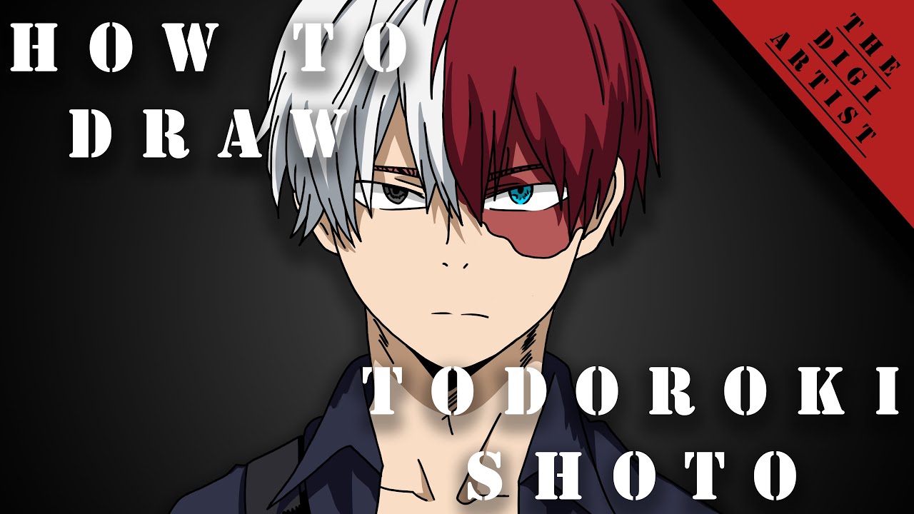 How to draw Todoroki - YouTube