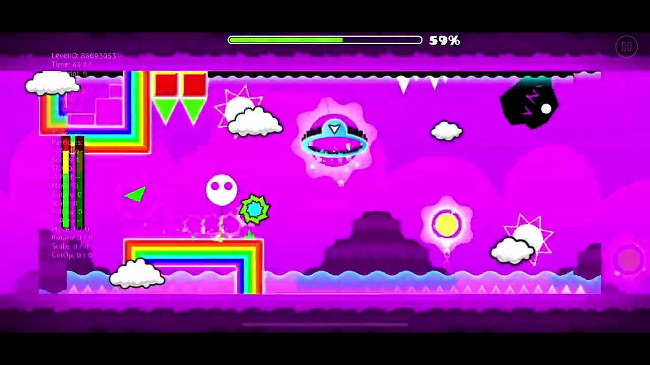 Geometry Dash Breeze - Over The Clouds (All coins) (Gameplay) - YouTube