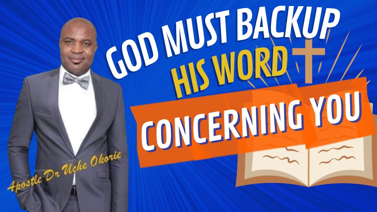 🕊️ 🙏🏾 GOD MUST BACK UP HIS WORD CONCERNING YOU🎁 - YouTube