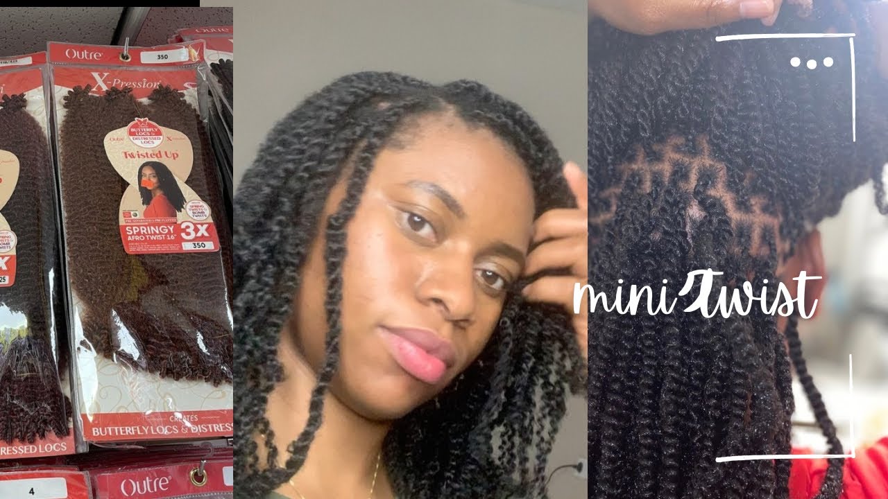 How to do mini twists with extension - protective hairstyles and it ...