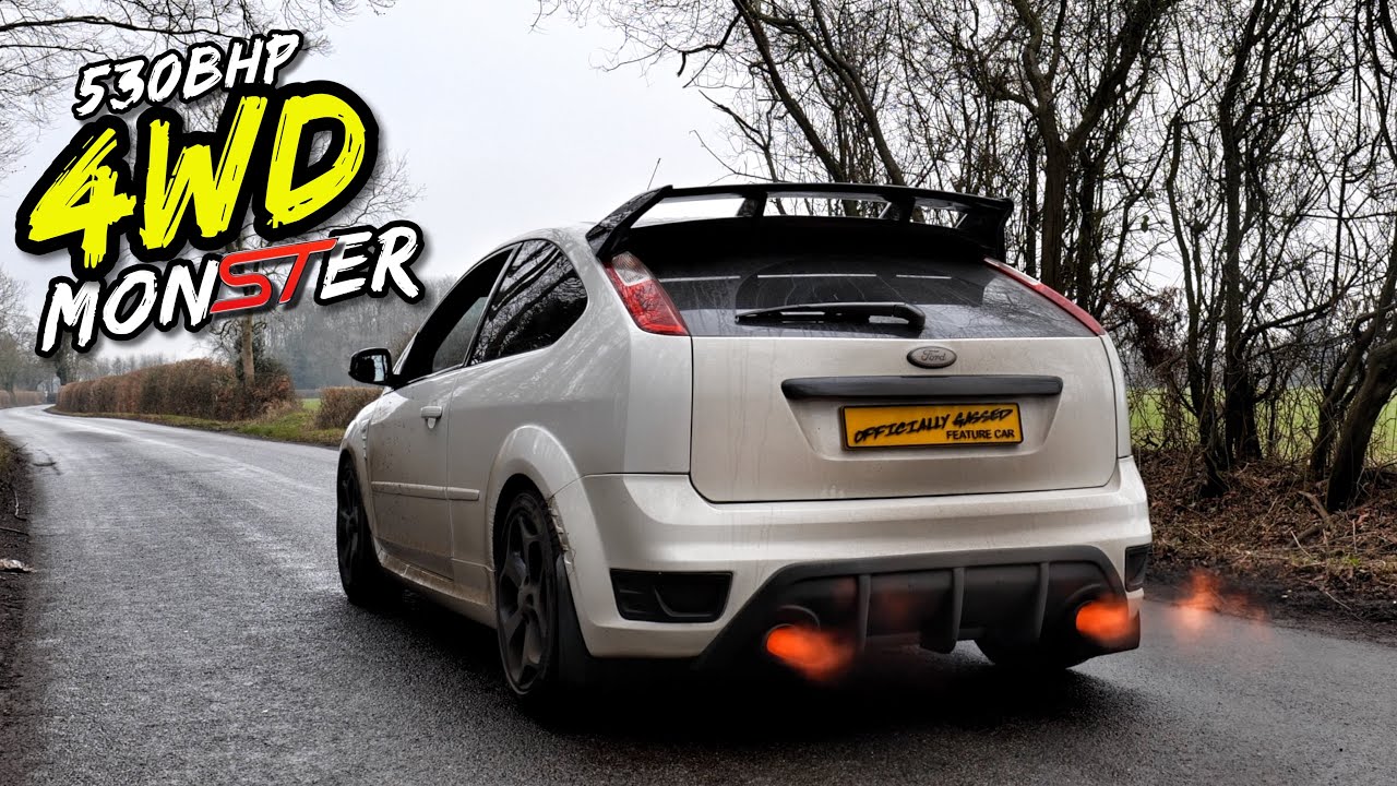 4WD MONSTER! BIG TURBO *4WD SWAPPED* 530BHP FORD FOCUS ST - YouTube
