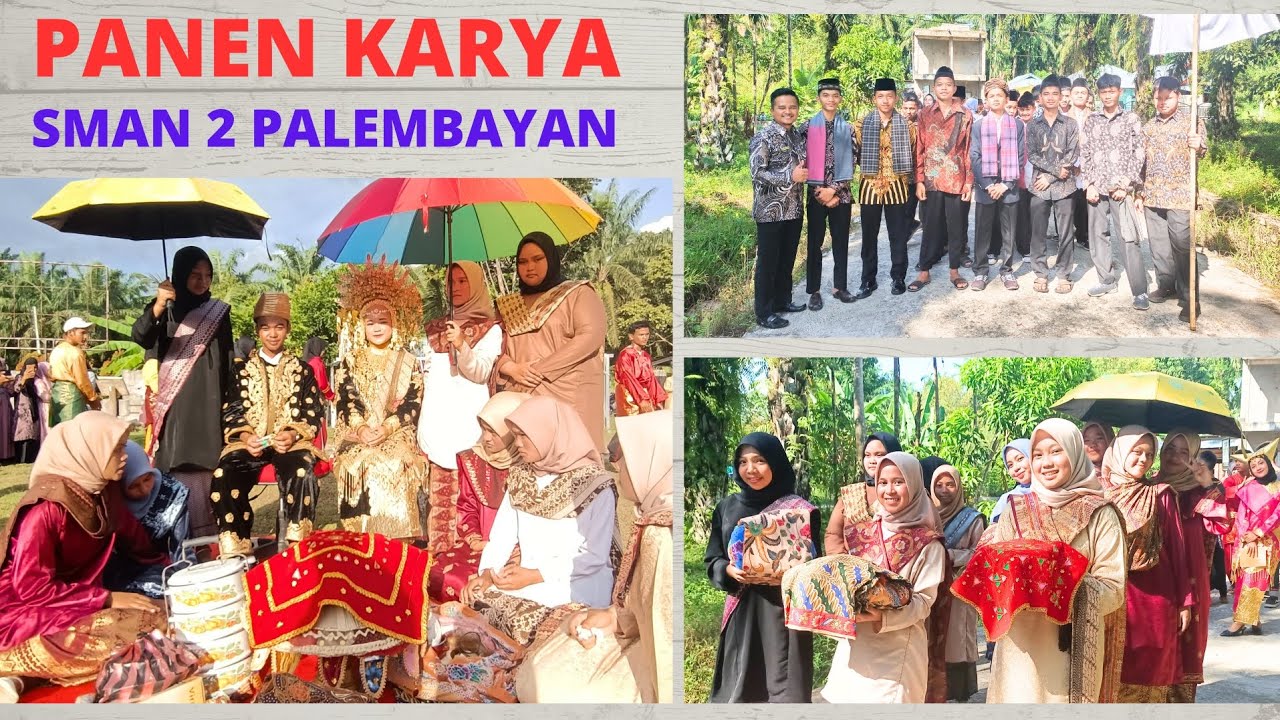 PANEN KARYA SMAN 2 Palembayan Tampilkan Prosesi MANDIEK ANAK !! - YouTube