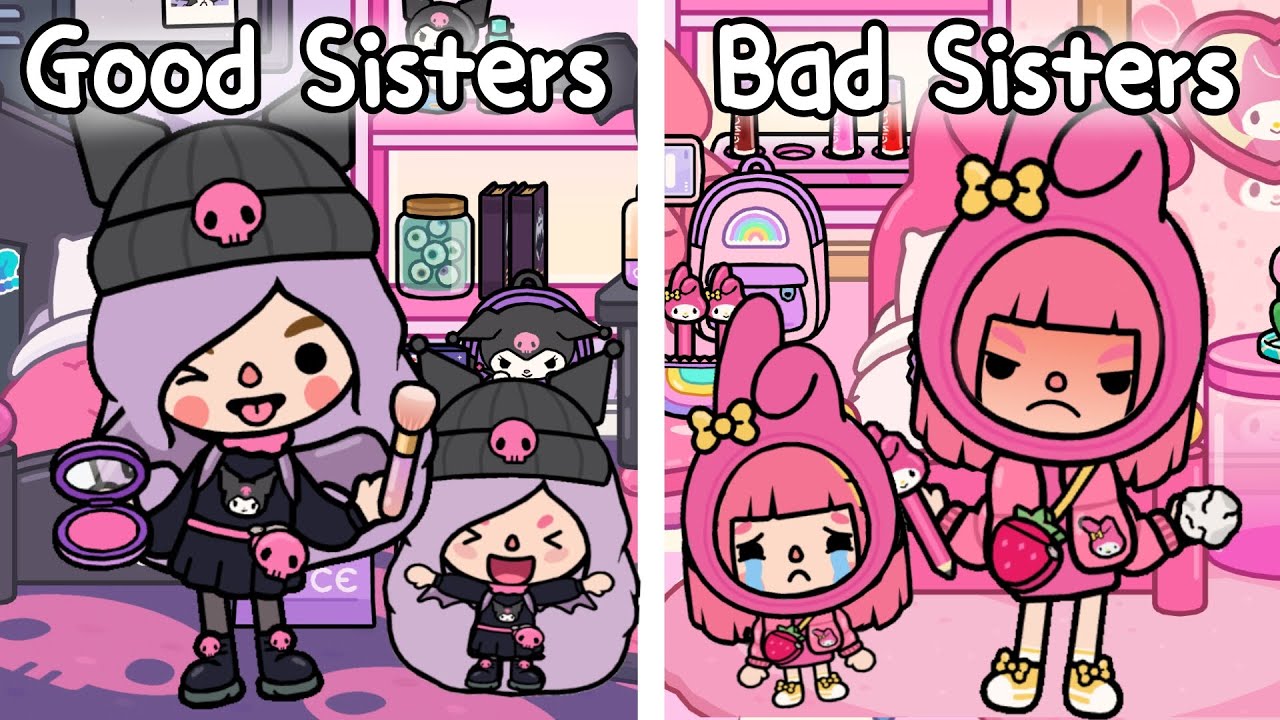 MELODY And KUROMI | Rich Bad Sister Vs Rich Good Sister 🖤🩷 Sad Story ...