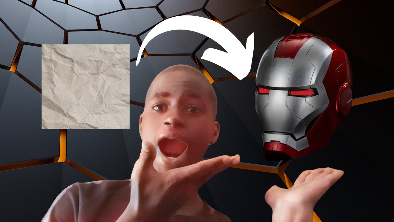 HOW I TURN A PAPER TO IRON MAN ELMET - YouTube
