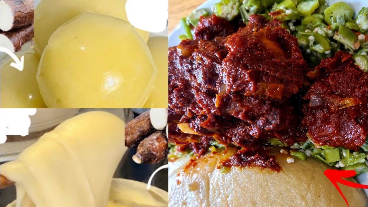 HOW TO MAKE FRESH CASSAVA AND PLANTAIN FUFU, (NO MORE POWDER) - YouTube