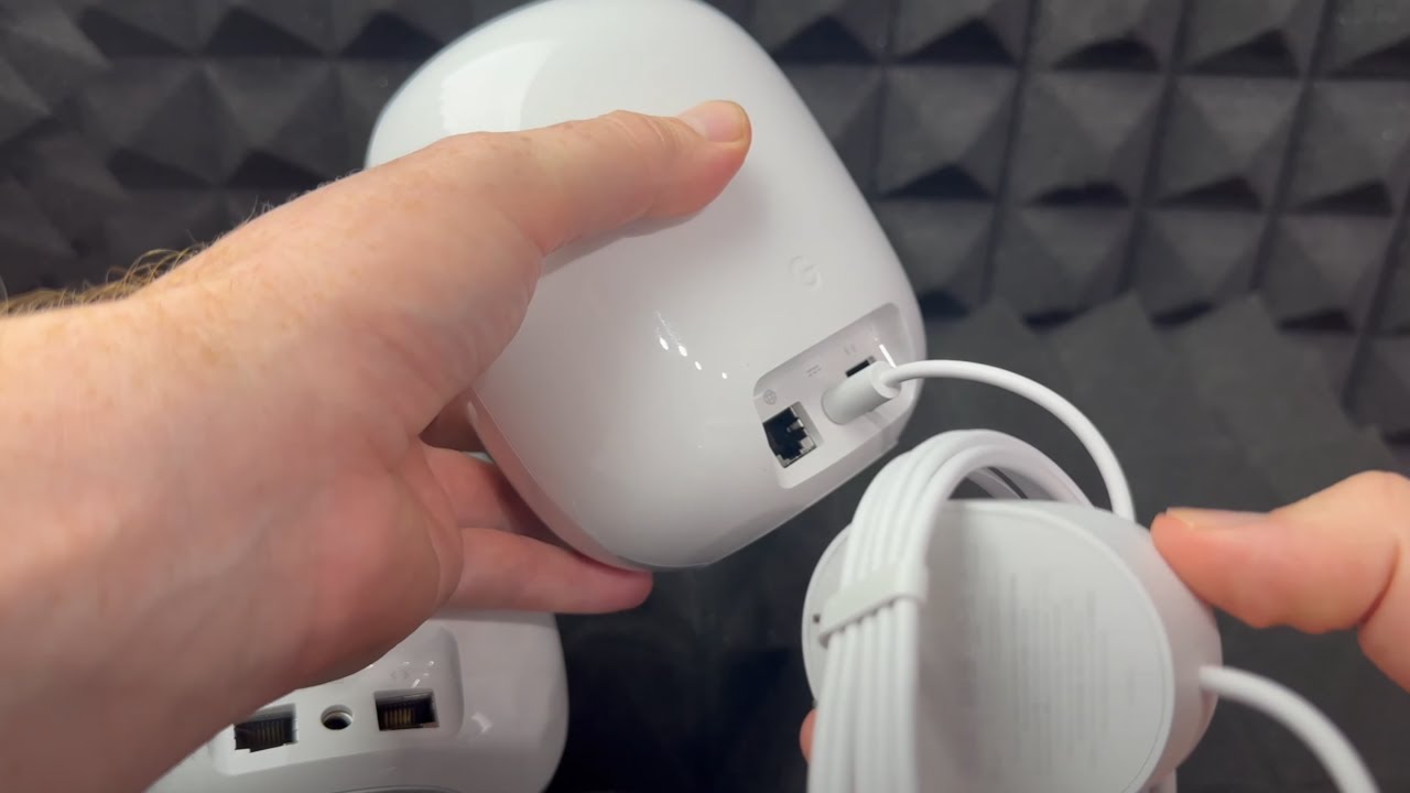 How to Connect the Power Adapter - Google Nest Wifi Pro Wi-Fi Router ...